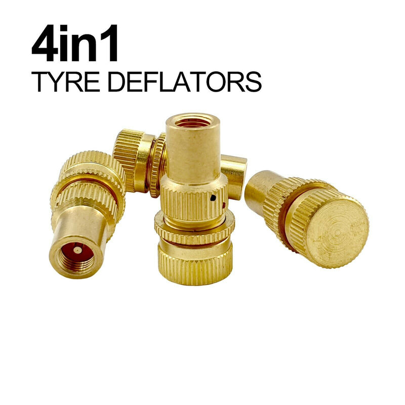 4 x Brass Tyre Deflators – UFIXIT AU